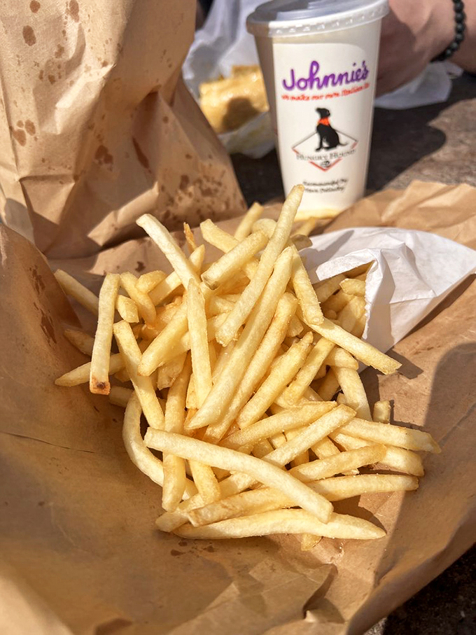 Fries that achieve the golden ratio of crispy exterior and fluffy interior. The perfect supporting actor to your beef sandwich star.