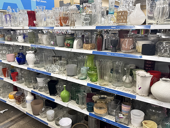 Glassware heaven &ndash; where mismatched crystal becomes an "eclectic collection" rather than "I broke all the matching ones."