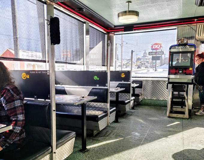 The booths by the window offer front-row seats to small-town America, where every meal comes with a side of people-watching.