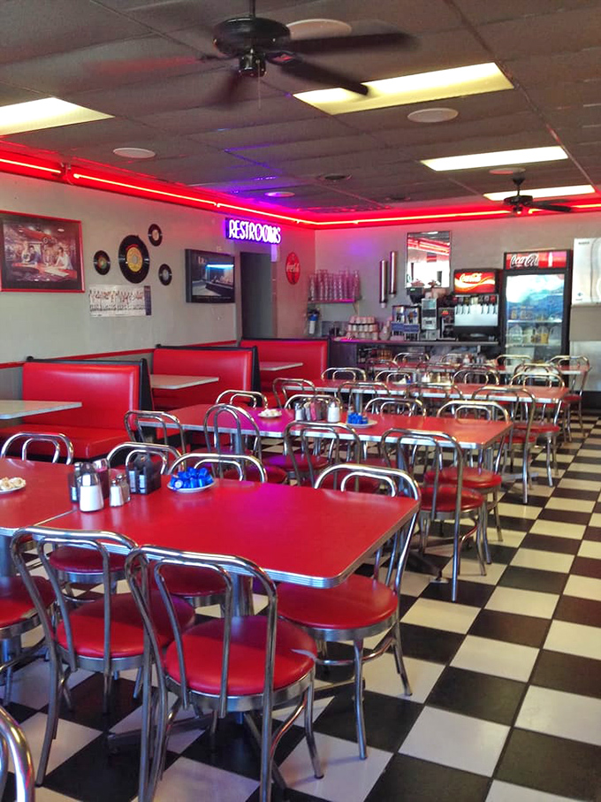 Red booths, checkered floors, and neon lights&mdash;the holy trinity of classic American diners. Nostalgia never tasted so good.