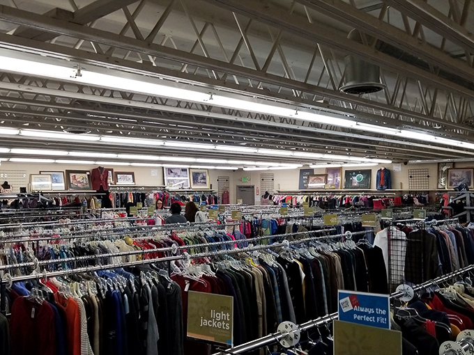The clothing department could outfit a small army, or at least your entire extended family for the next decade of holiday photos.