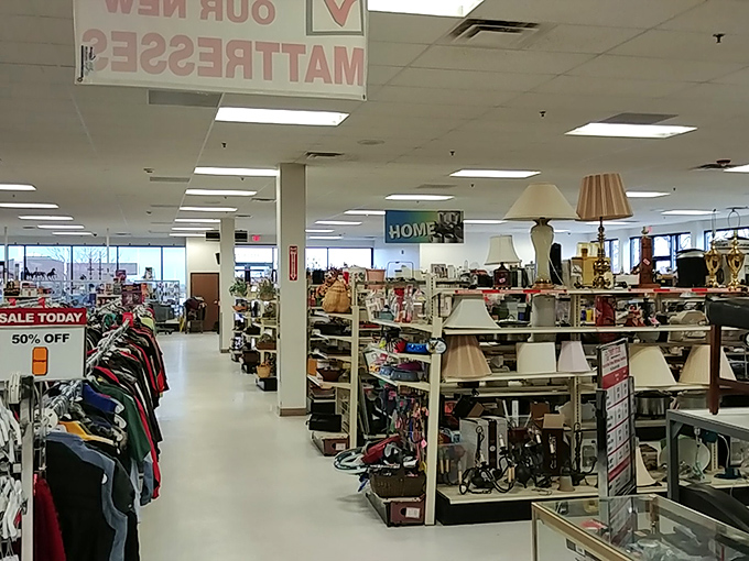 The home goods section &ndash; where lamps, mattresses, and everyday essentials await their second chance at making a house feel like someone's perfect home.