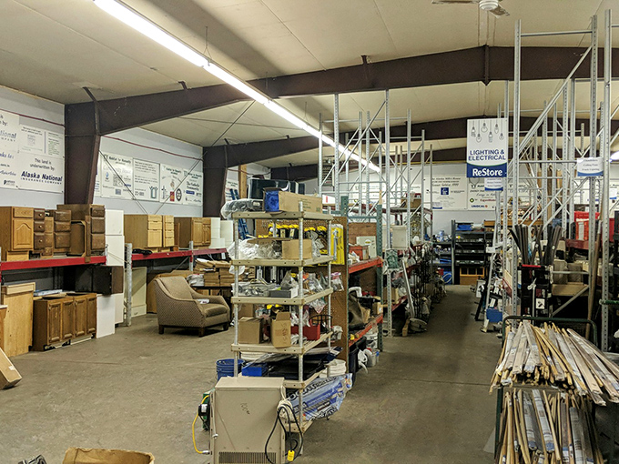 Welcome to the land of misfit treasures! This aisle is where your next great upcycling project is patiently waiting to be discovered.