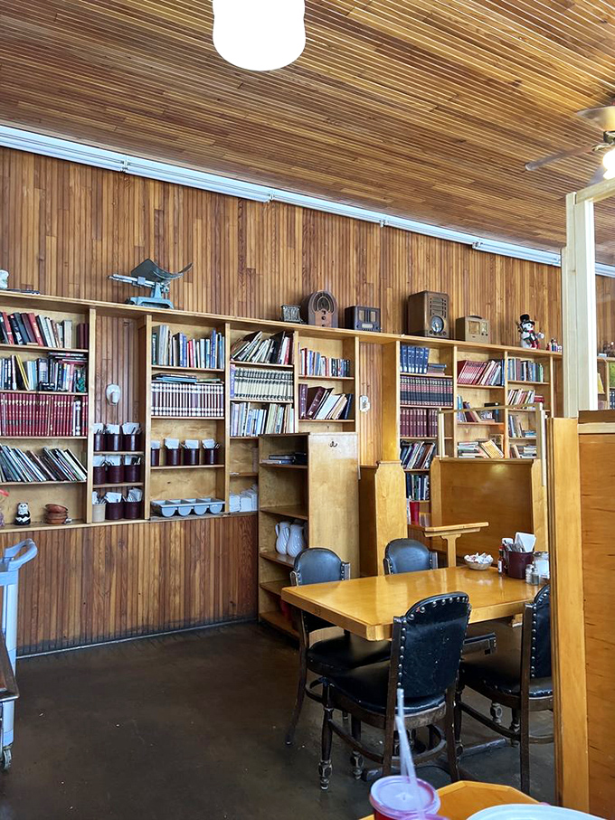 The bookshelves aren't just decoration&mdash;they're an invitation to linger, to read, to remember when breakfast wasn't something you scrolled through on your phone.