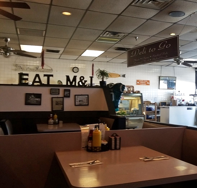 Another angle reveals the democratic dining room where everyone from students to seniors feels right at home.