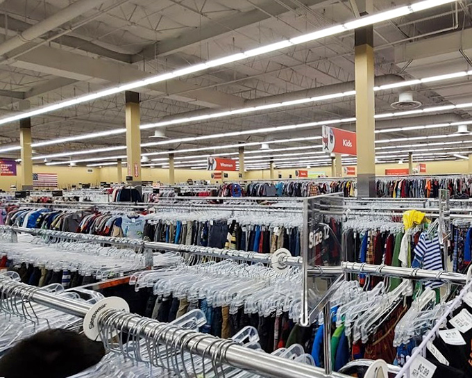 The vastness of Savers' interior makes you feel like an explorer charting new territory in a land where every aisle promises discovery.