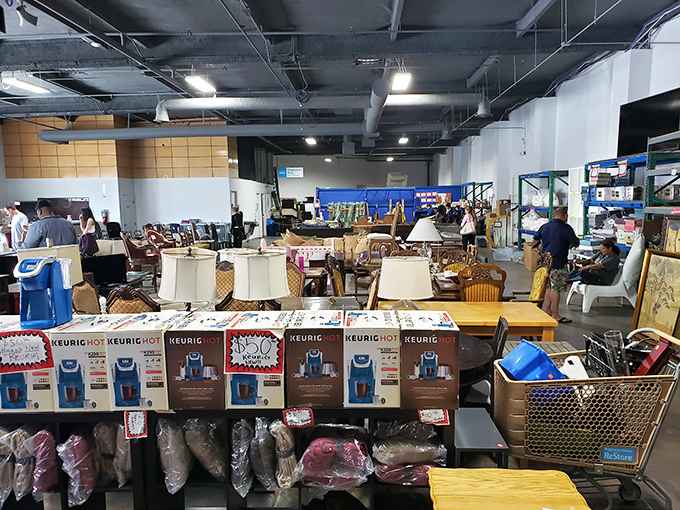 Coffee lovers, rejoice! These boxed Keurigs are the ReStore equivalent of striking gold—modern convenience at vintage prices.