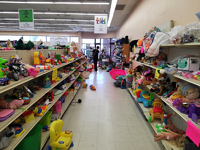 The toy aisle: where childhood nostalgia meets modern bargains, and parents discover toys they once begged their own parents for.