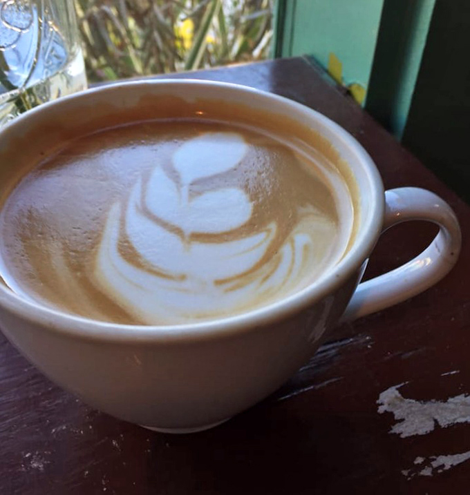 Even the coffee gets special attention here, with latte art that wouldn't be out of place in those fancy downtown cafes.