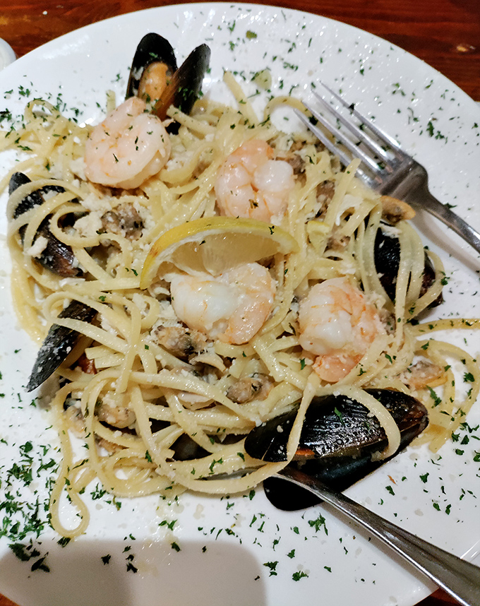 Seafood linguine that brings the ocean to Pennsylvania&mdash;where shrimp and mussels throw a party and everyone's invited.