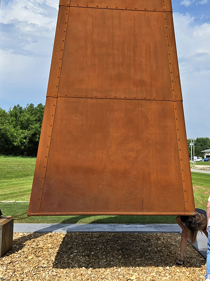 Even from underneath, this engineering marvel impresses with its solid construction and attention to detail.