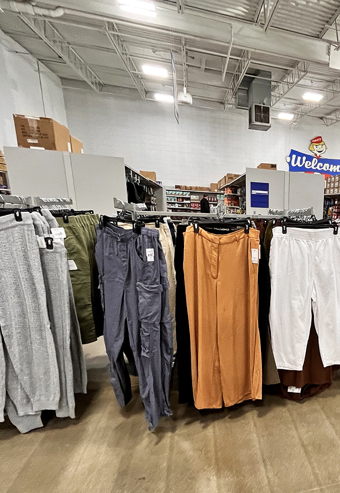 Fashion finds hang patiently, waiting for someone to discover that designer gem hiding among the everyday threads.