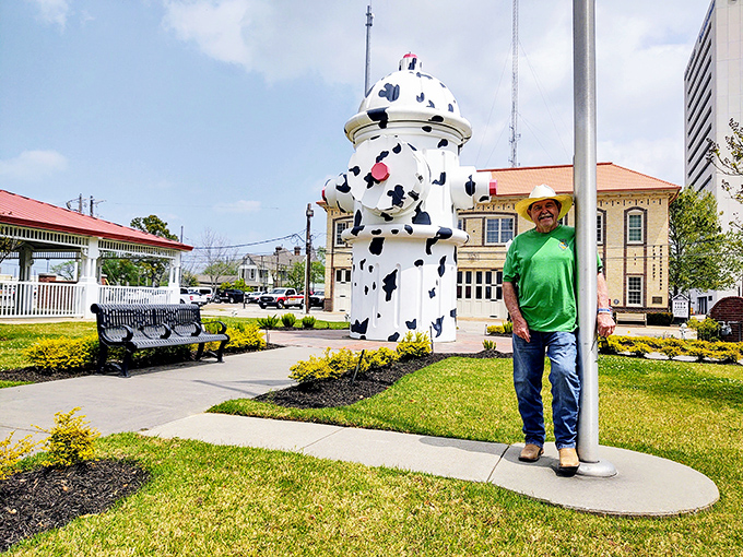 Standing next to 24 feet of spotted steel makes anyone feel like they've shrunk in the wash.