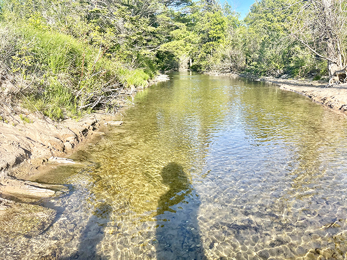 Crystal clear waters that belong in a bottled water commercial. Otter Creek's gentle flow invites bare feet and impromptu splashing contests.