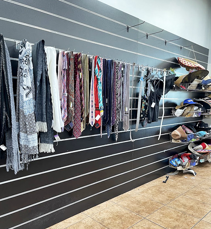 The tie rack: where Silicon Valley casual meets Mad Men elegance. Perfect for job interviews or adding a splash of personality to any outfit.