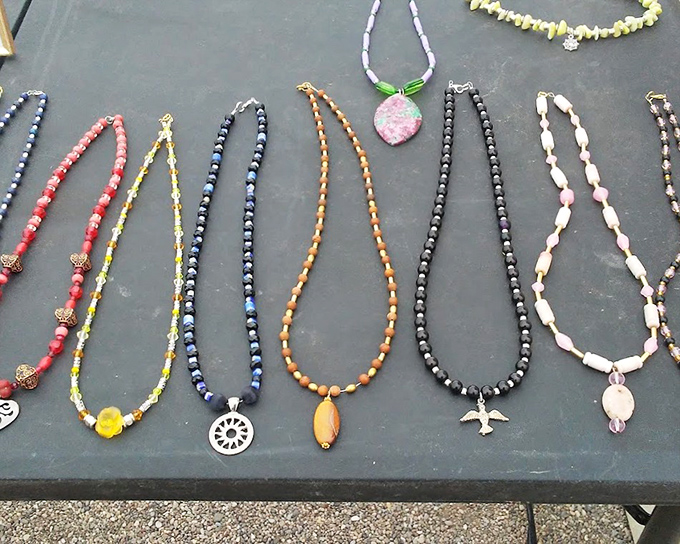 Handcrafted necklaces showcase the artisan spirit of the Southwest. Each pendant tells a different story&mdash;from spiritual symbols to whimsical charms.