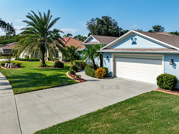 Single-story homes with meticulous landscaping represent the Florida retirement dream&mdash;where your biggest daily decision is pool or beach?