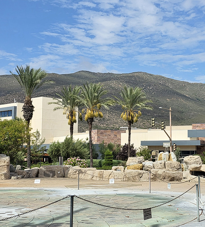 Shopping with a view? Those majestic mountains remind you that some things in life are free &ndash; unlike that discounted handbag you're eyeing.