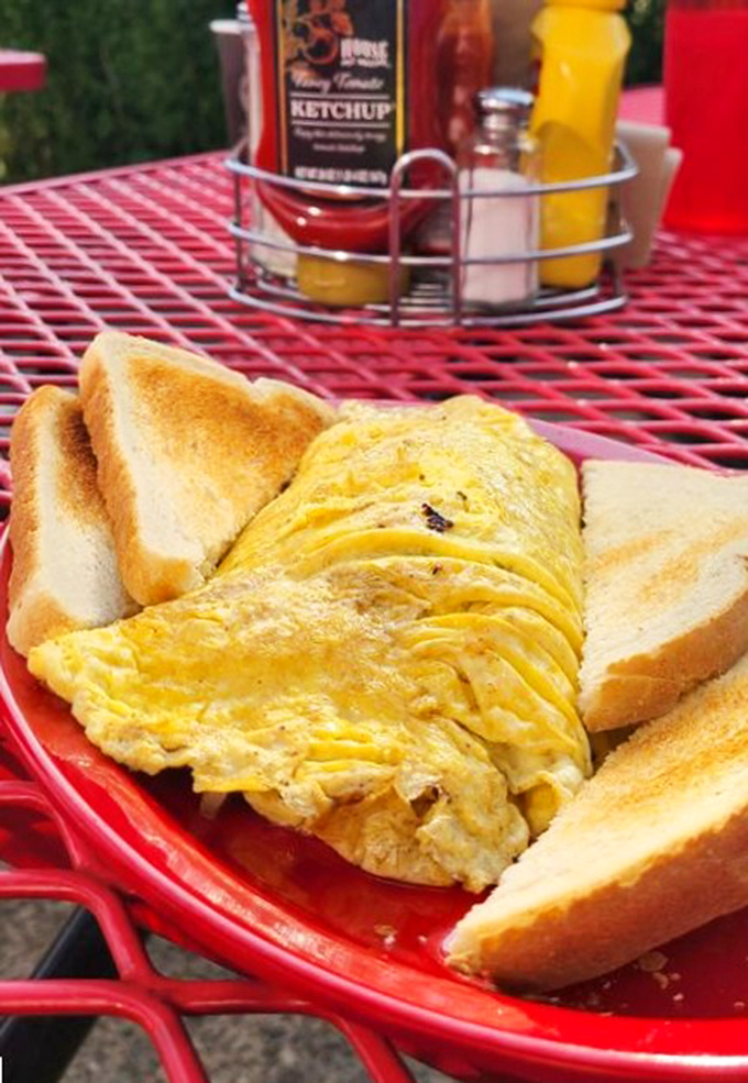 An omelet so perfectly golden, it makes the sunrise jealous &ndash; and that's before you taste it.