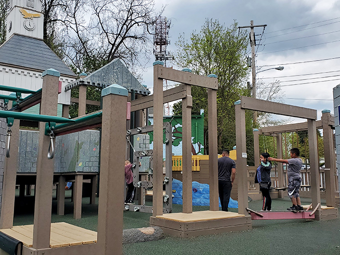 This playground isn't just for kids&mdash;it's where adults remember the simple joy of conquering the monkey bars without checking emails first.