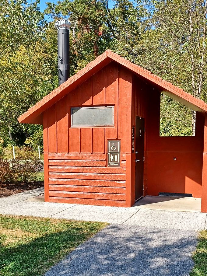 Modern amenities blend seamlessly with historic surroundings, because even time travelers need practical facilities during their visits.