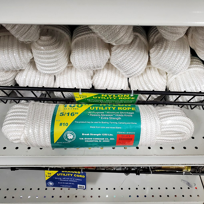 Even the most practical items become exciting finds &ndash; these heavy-duty utility ropes would cost twice as much at hardware stores.