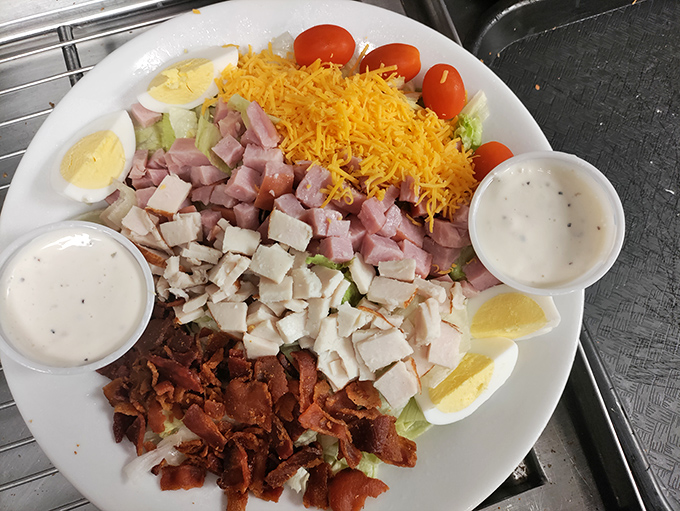 This chef's salad isn't just eating your vegetables&mdash;it's a colorful protein-packed masterpiece that makes virtue taste like indulgence.