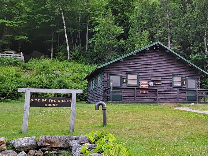 The Willey House site preserves a poignant chapter of White Mountain history, where nature's power and human vulnerability intersected.