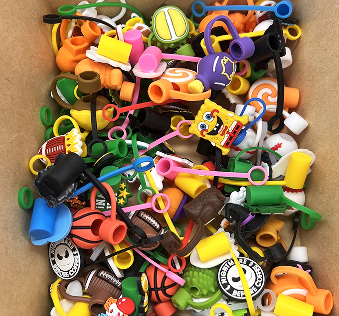 A treasure chest of tiny trinkets and colorful charms. Like a box of fashion Cracker Jacks, you never know what surprise you'll find in this playful collection.