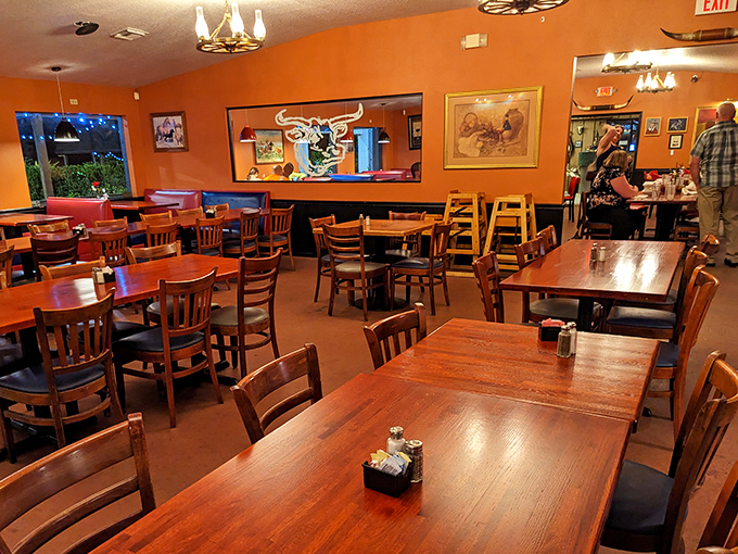 Wooden tables that have witnessed countless celebrations, first dates, and "I can't believe I finished that" moments. Simple, sturdy, and ready for your feast.