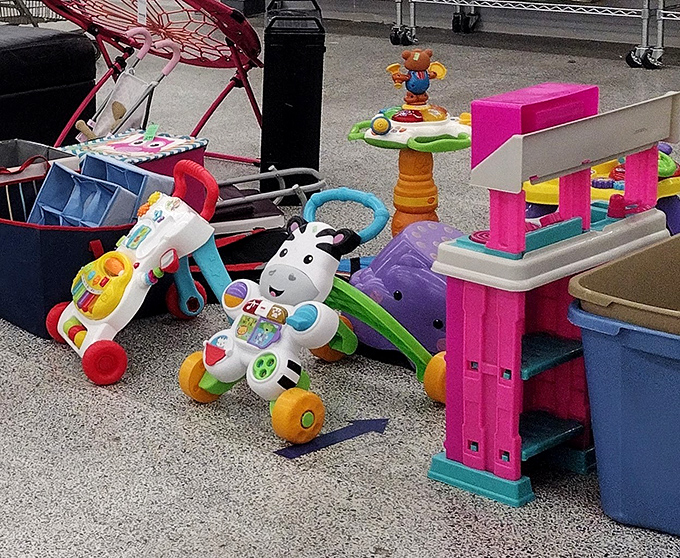 Childhood joy doesn't need a hefty price tag. This zebra walker looks ready for its second rodeo with a new toddler commander.