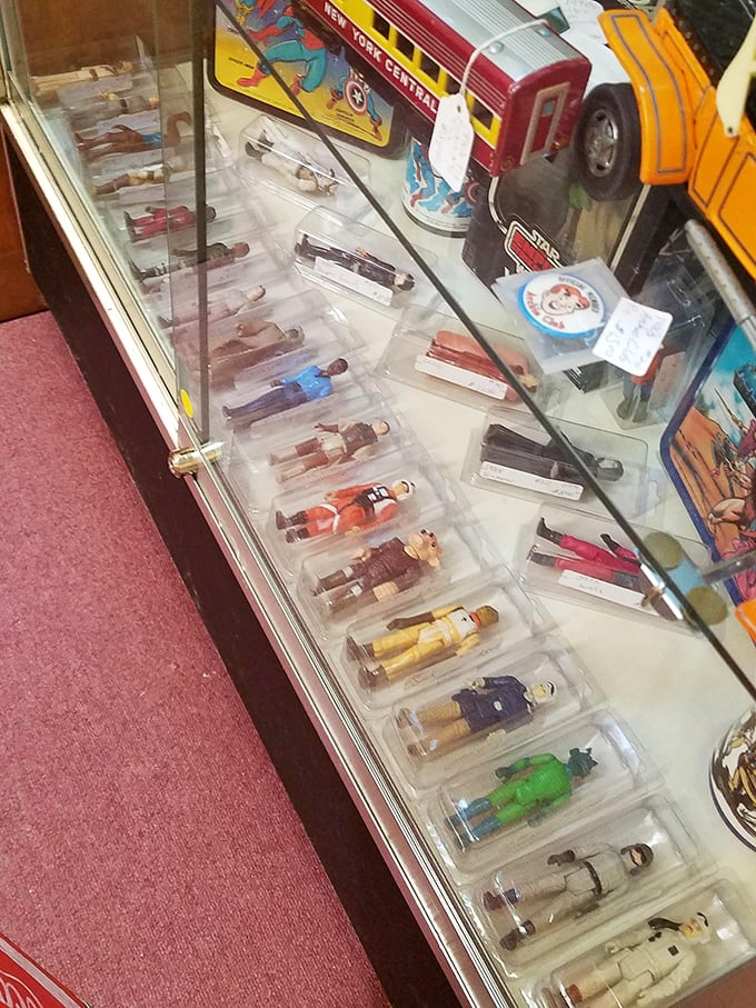 Action figures in their plastic tombs, patiently waiting for collectors. Remember when Star Wars wasn't considered vintage? I do.