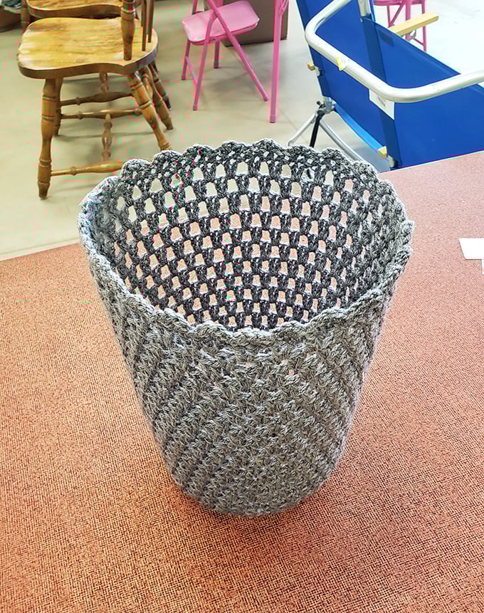 This handcrafted basket proves that sometimes the most beautiful finds are the ones someone else thought weren't worth keeping.