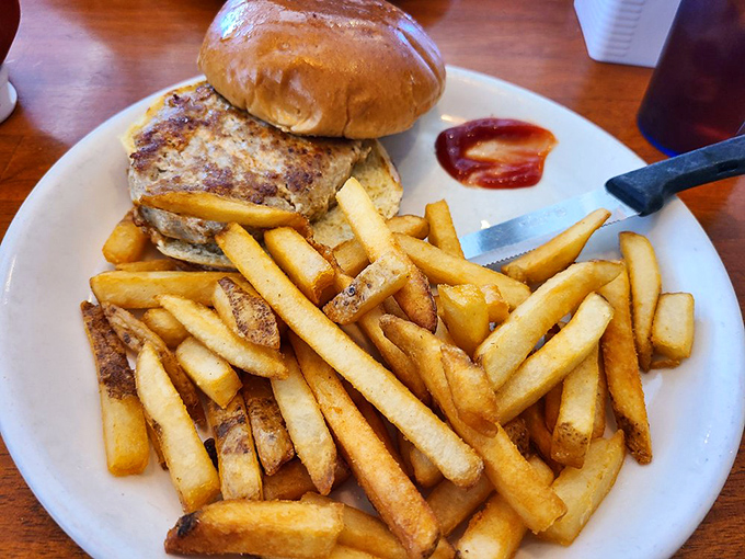 The burger and fries combo that proves lunch at a breakfast place isn't an afterthought&mdash;it's another reason to visit after noon.