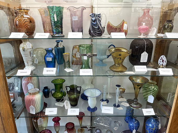 Vases that have held everything from grocery store carnations to stolen garden roses over the decades.
