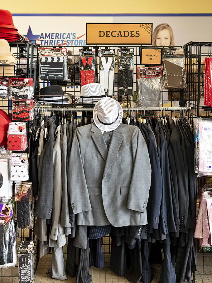 The "Decades" section: where vintage fashion enthusiasts can channel their inner Rat Pack or Breakfast Club without the modern-day price tag.