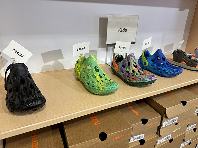 Psychedelic water shoes that make your inner child and practical adult equally happy. Puddle-jumping never looked so fashion-forward.