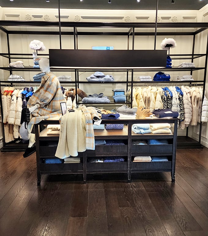 Luxury winter wear for those two days Florida pretends to have actual seasons worth dressing for properly.