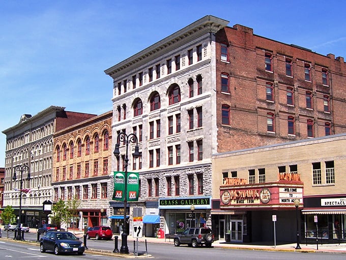 Adams&rsquo; downtown showcases a striking lineup of historic buildings, where architectural detail meets the everyday rhythm of small-town life.
