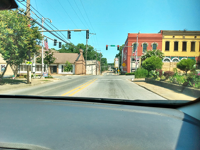 Batesville's colorful downtown buildings house businesses where prices seem delightfully stuck in a more affordable era.