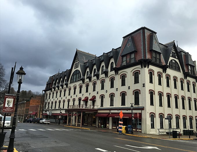 Bellefonte's Victorian buildings stand proud, like well-dressed gentlemen from another century refusing to be forgotten.
