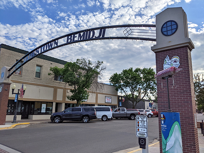 Bemidji's welcoming downtown arch announces a city that's proud of its heritage and eager to share it.