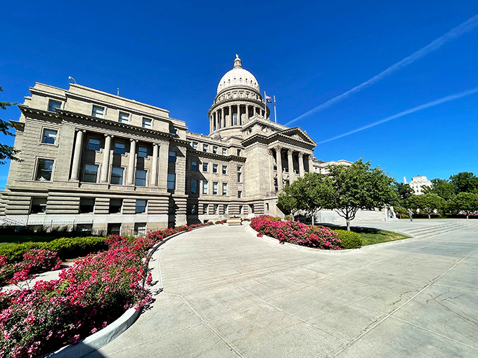 Boise's state capitol building represents a city that balances urban amenities with affordability.