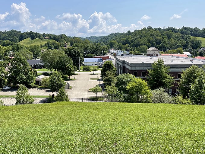 Campton's courthouse square represents the timeless heart of mountain community life in beautiful Kentucky.