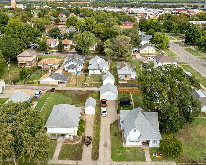 Concordia's aerial view reveals the perfect grid of a town that knows exactly what it is&mdash;a place where life makes sense and neighbors still matter.