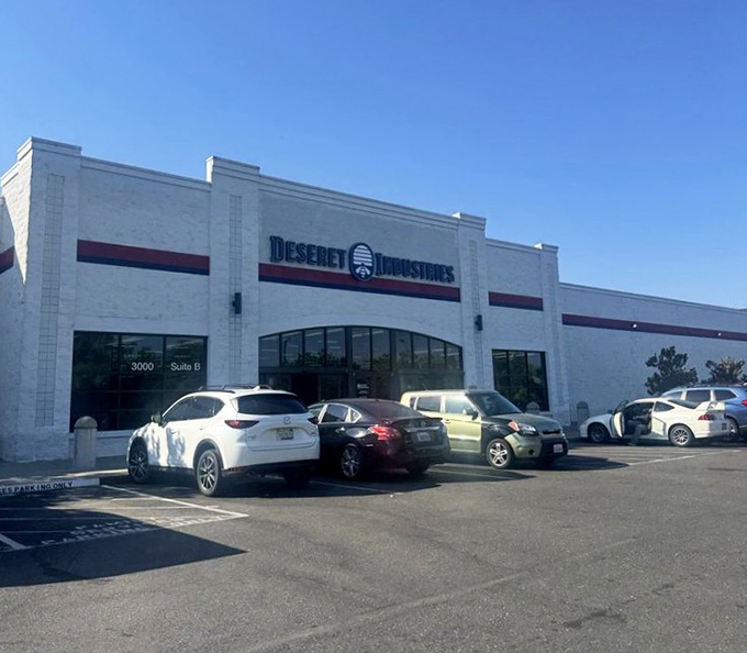 Deseret Industries' clean lines and professional appearance reflect their organized approach to making thrift shopping surprisingly pleasant.