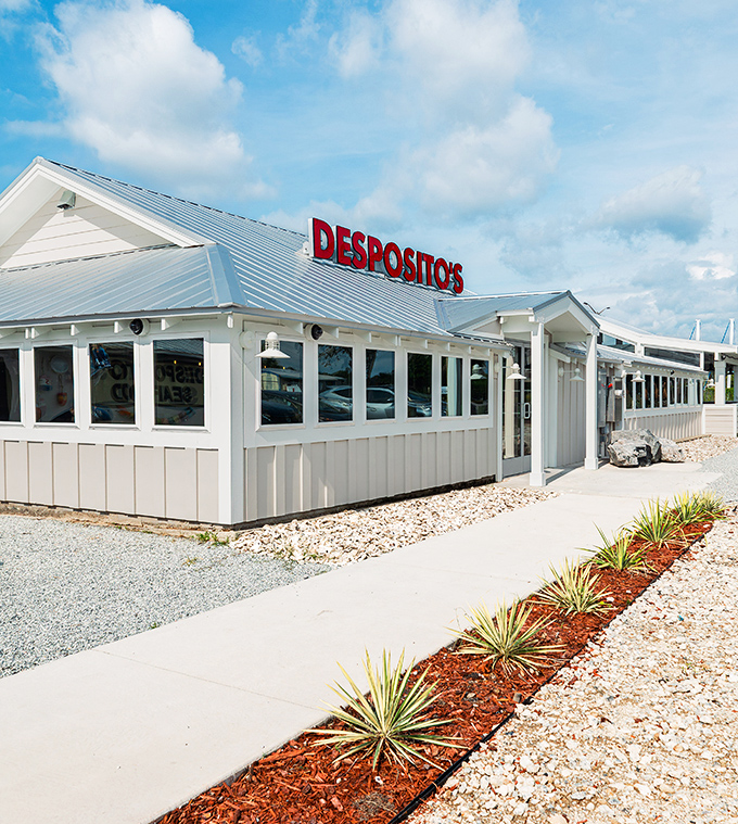 Simple white building housing generations of seafood wisdom - sometimes the best things need no fanfare.