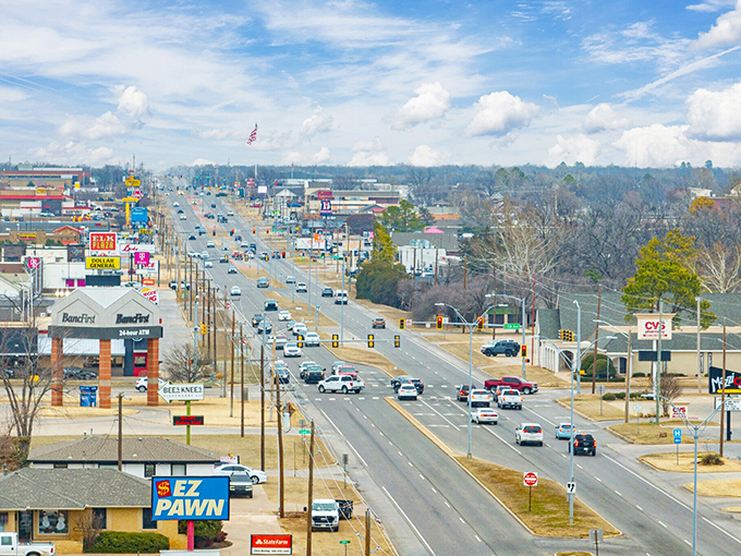 Main Street's busy atmosphere proves small towns can buzz with life and energy.