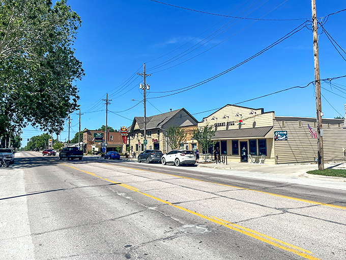 Fort Calhoun's quiet main street preserves the peaceful charm of Missouri River town life at its finest.
