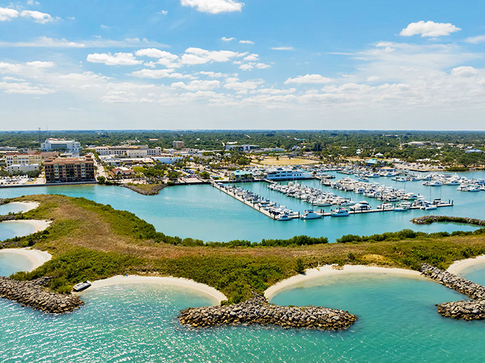 Fort Pierce marina life beckons with affordable coastal charm – where fishing stories and retirement accounts both grow larger.